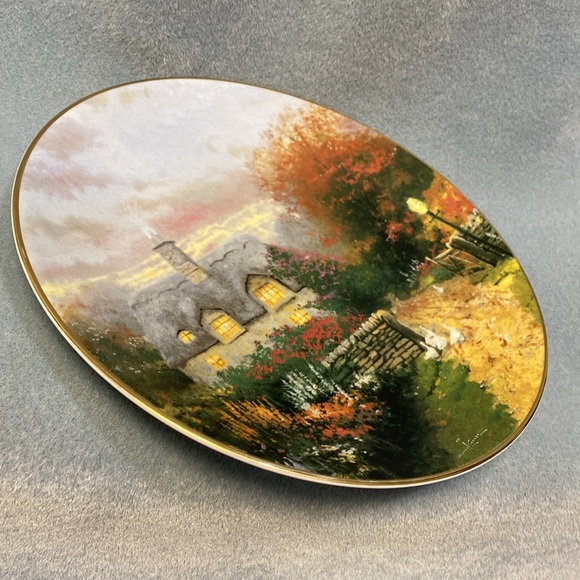Thomas Kinkade | Art | Thomas Kinkade Open Gate Cottage Collector Plate ...